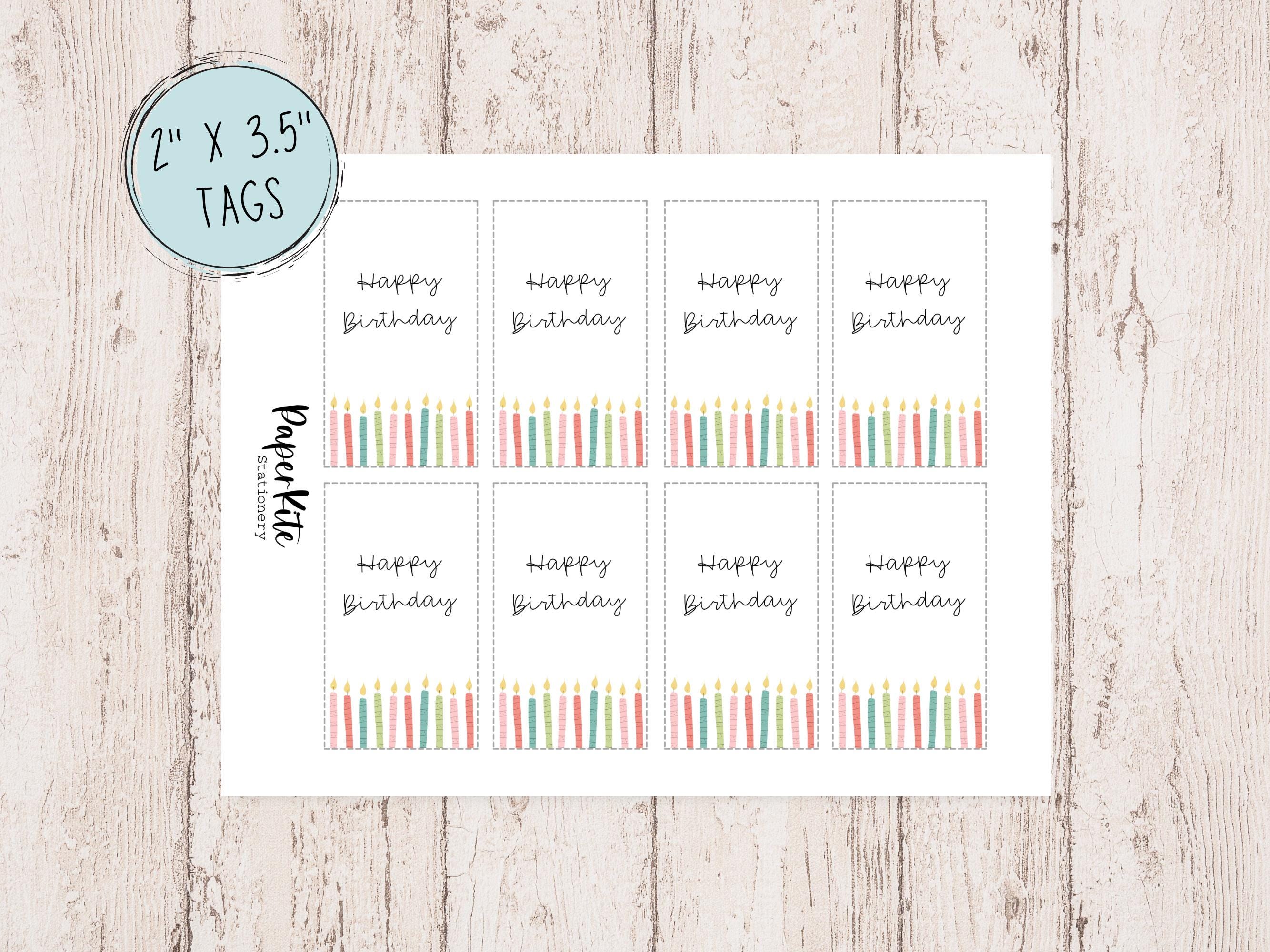 Digital Birthday Tags | Printable Birthday Tags | Birthday Digital ...
