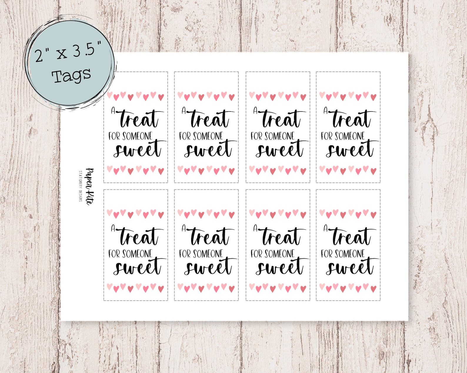 Treat Tags Printable | Gift Treat Printable Tags | Greeting Digital ...