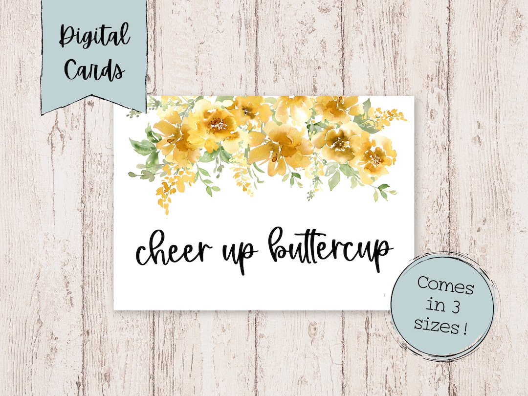 Digital Cheerful Card | Printable Greeting Card | Uplifting Printable ...