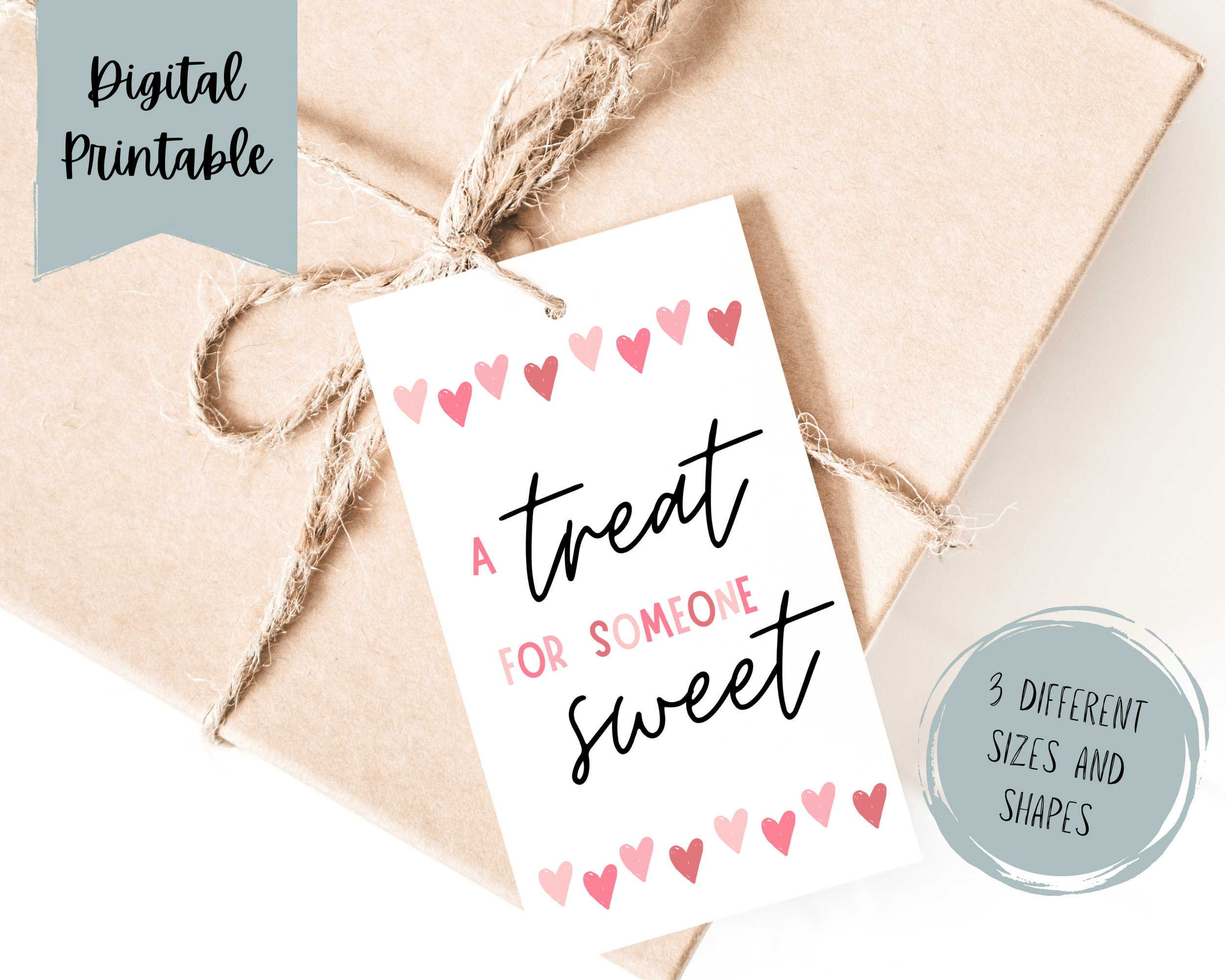 Treat Tags Printable Gift Treat Printable Tags Greeting - Etsy