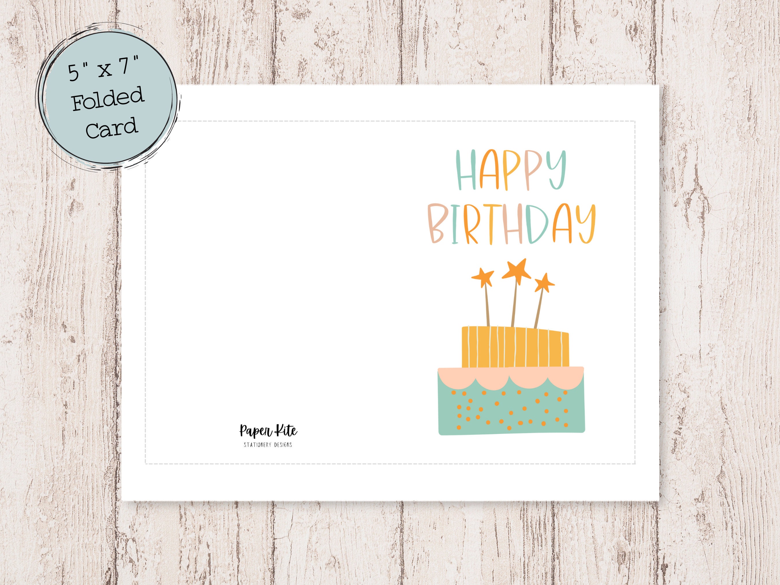 Printable Birthday Card Digital Birthday Card Printable Happy Birthday ...