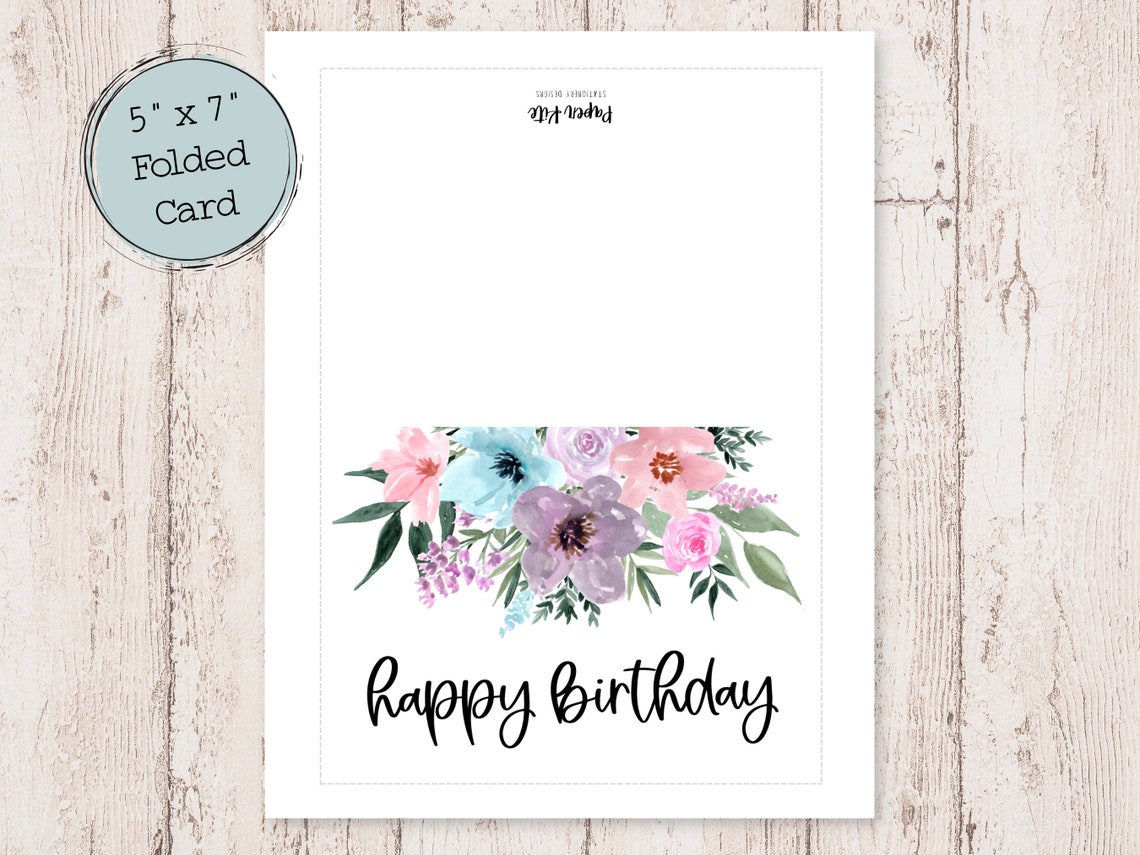 Happy Birthday Digital Card Birthday Printable Card Digital Birthday ...