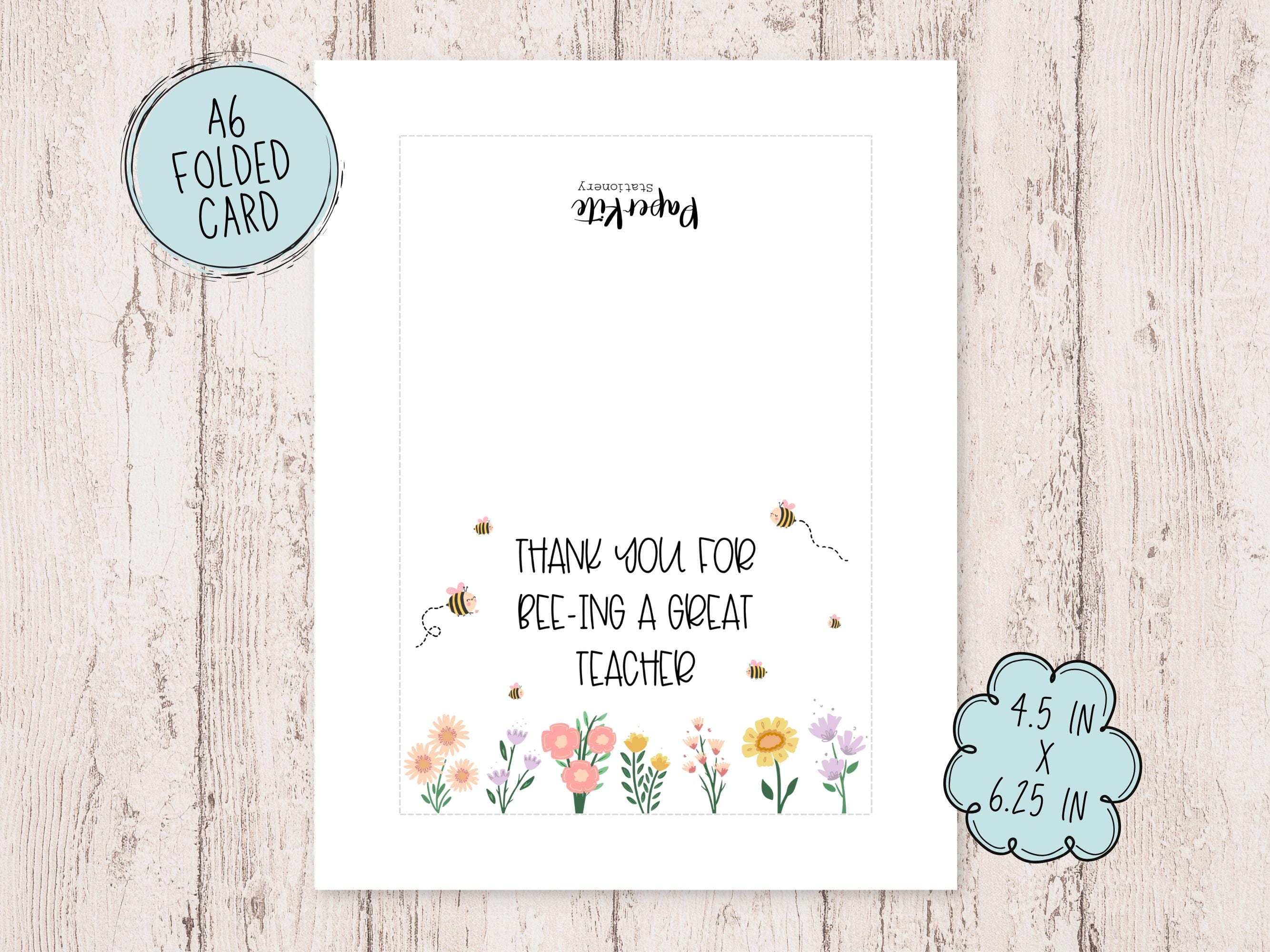 Printable Teacher Appreciation Card | Teacher Appreciation Digital Card ...
