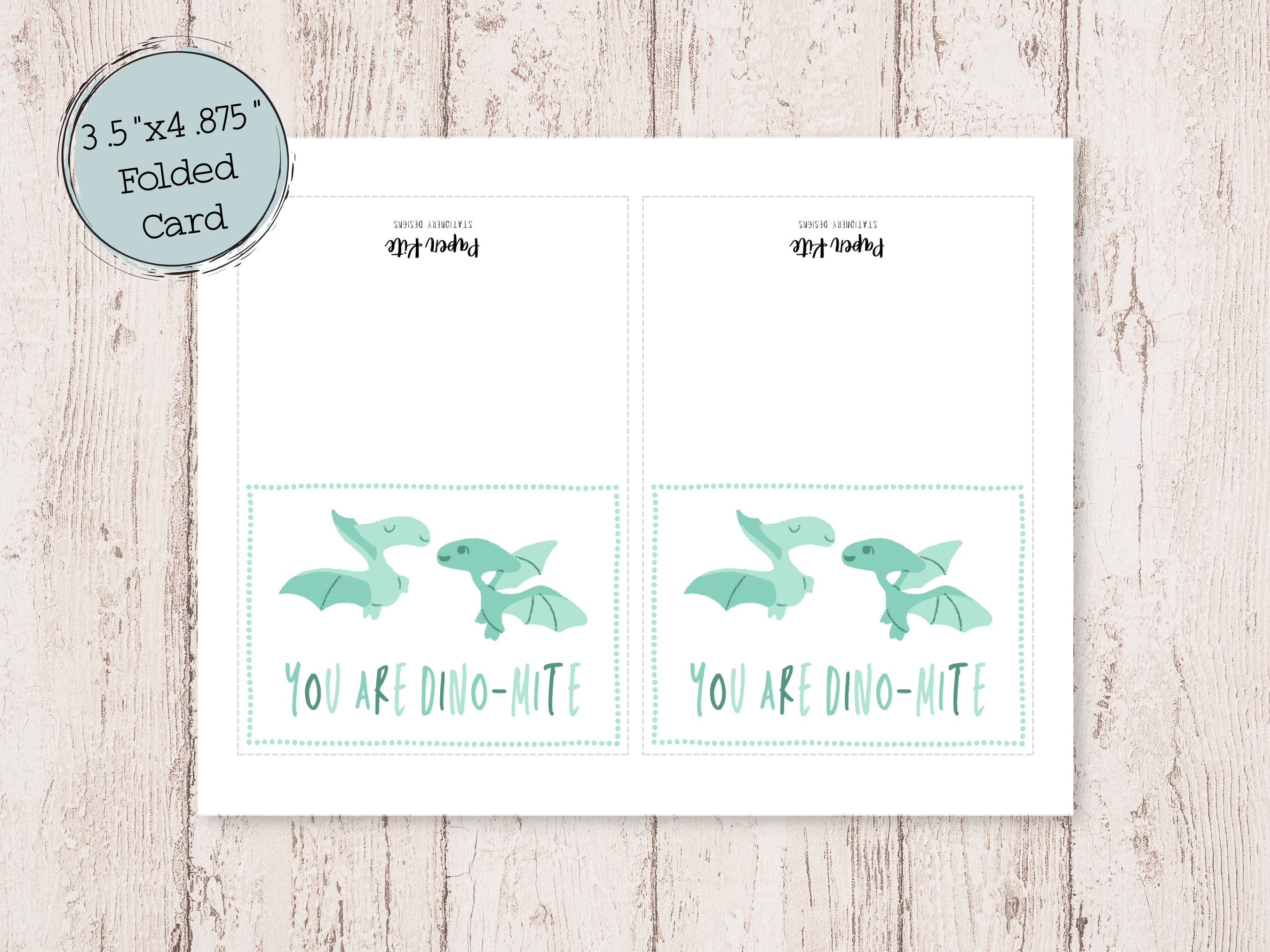 You Are Dino-mite Card Printable Dinosaur Greeting Card Pick Me up Card ...
