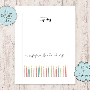 Printable Birthday Card | Birthday Card Printable | Digital Birthday ...