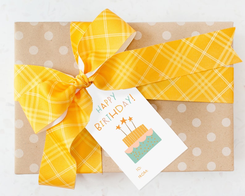 Birthday Tags Digital Printable Birthday Tags Birthday - Etsy