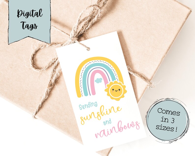 Sending Sunshine Gift Tags | Printable Sending Sunshine Tags | Sunshine ...