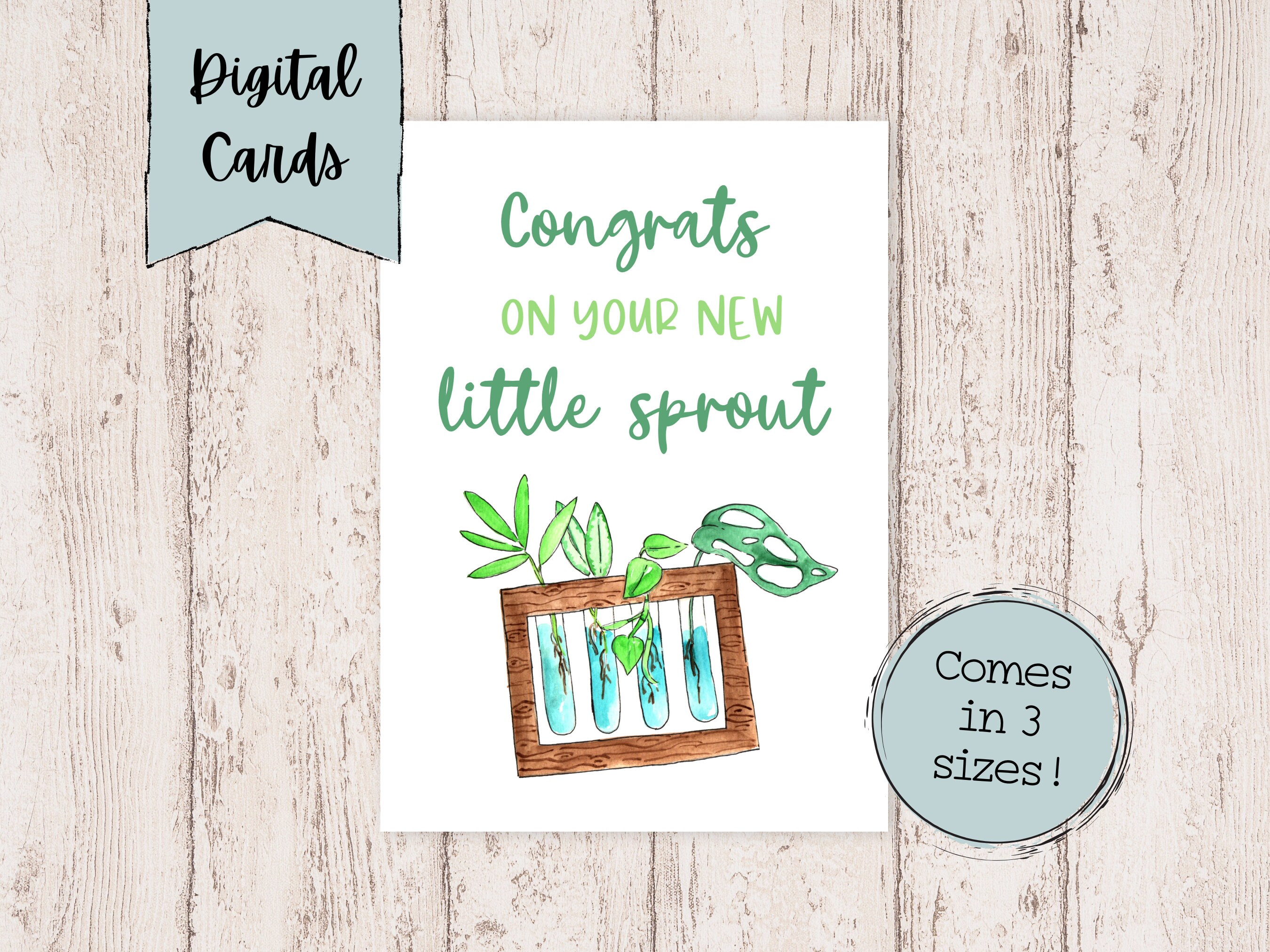 Baby Shower Digital Printable Card Baby Printable Card - Etsy