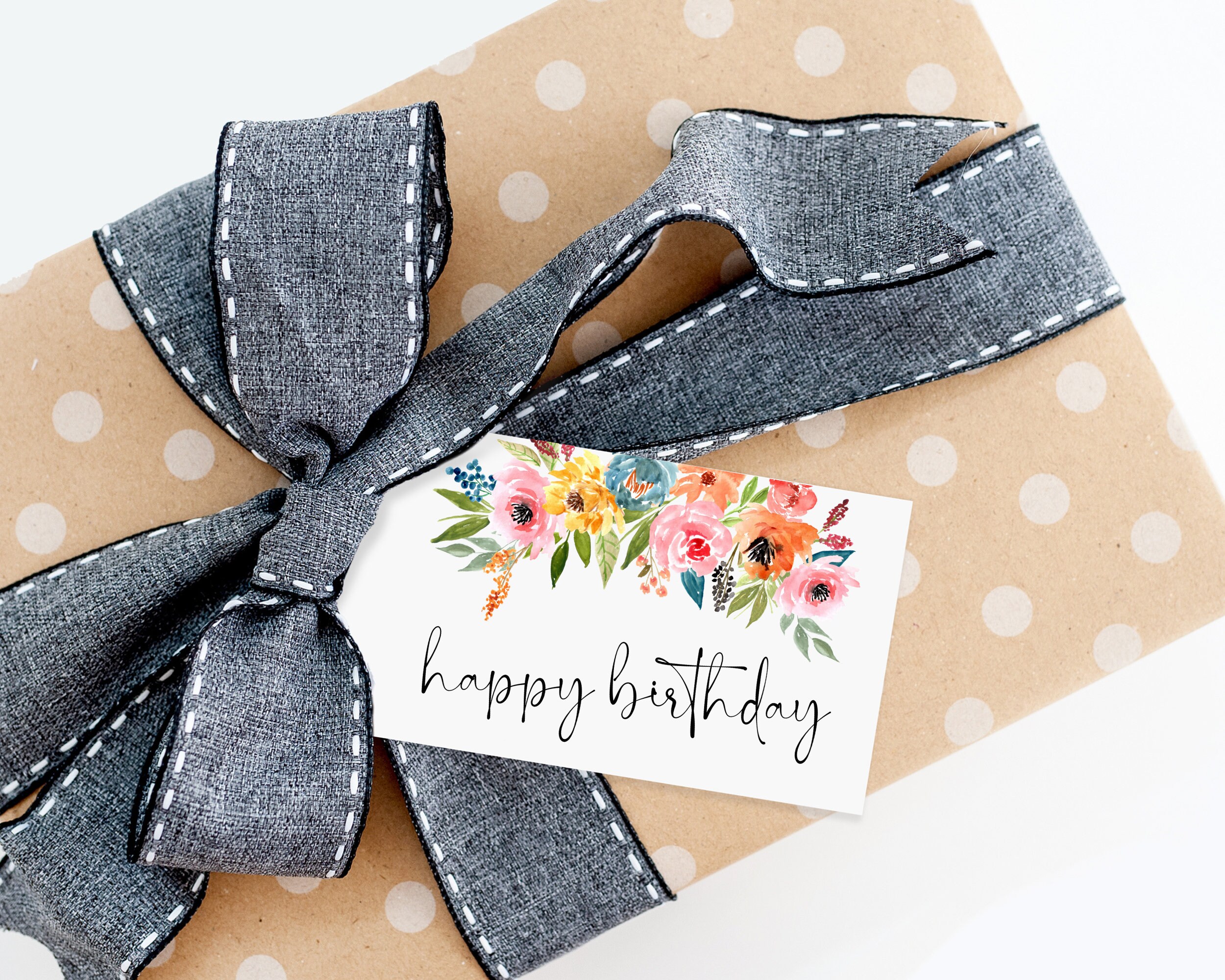 Digital Birthday Tags Printable Birthday Tags Birthday Digital Download ...