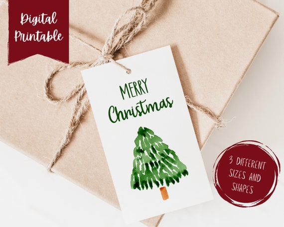 Digital Christmas Gift Tags Printable Christmas Gift Tags - Etsy