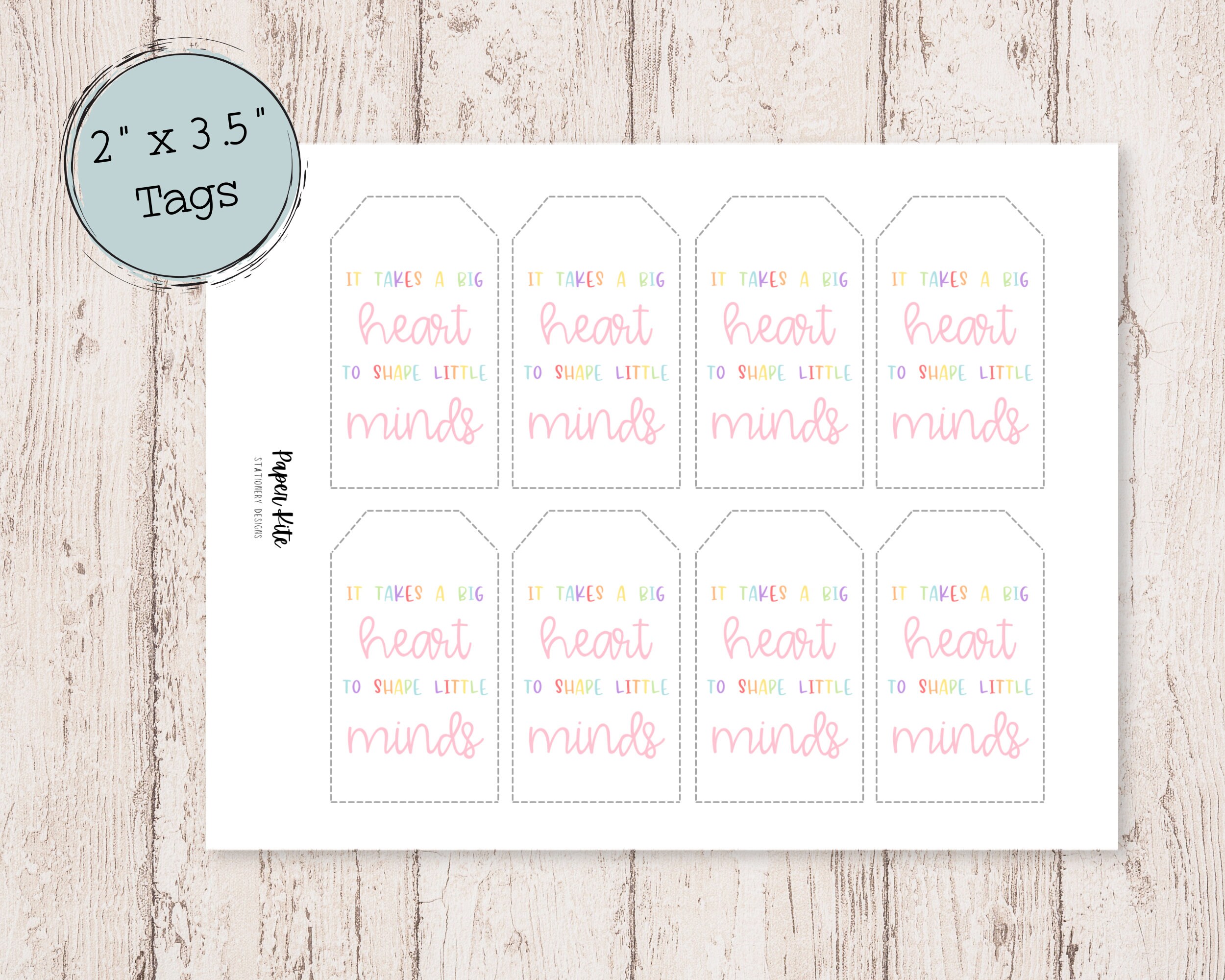 Printable Teacher Appreciation Tags Digital Thank You - Etsy