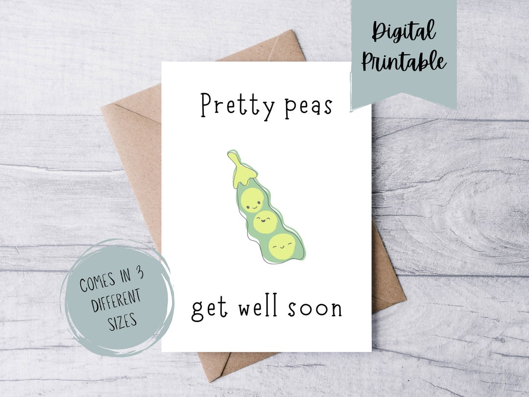 Get Well Digital Printable Card Fun Get Well Printable Card Get Well ...