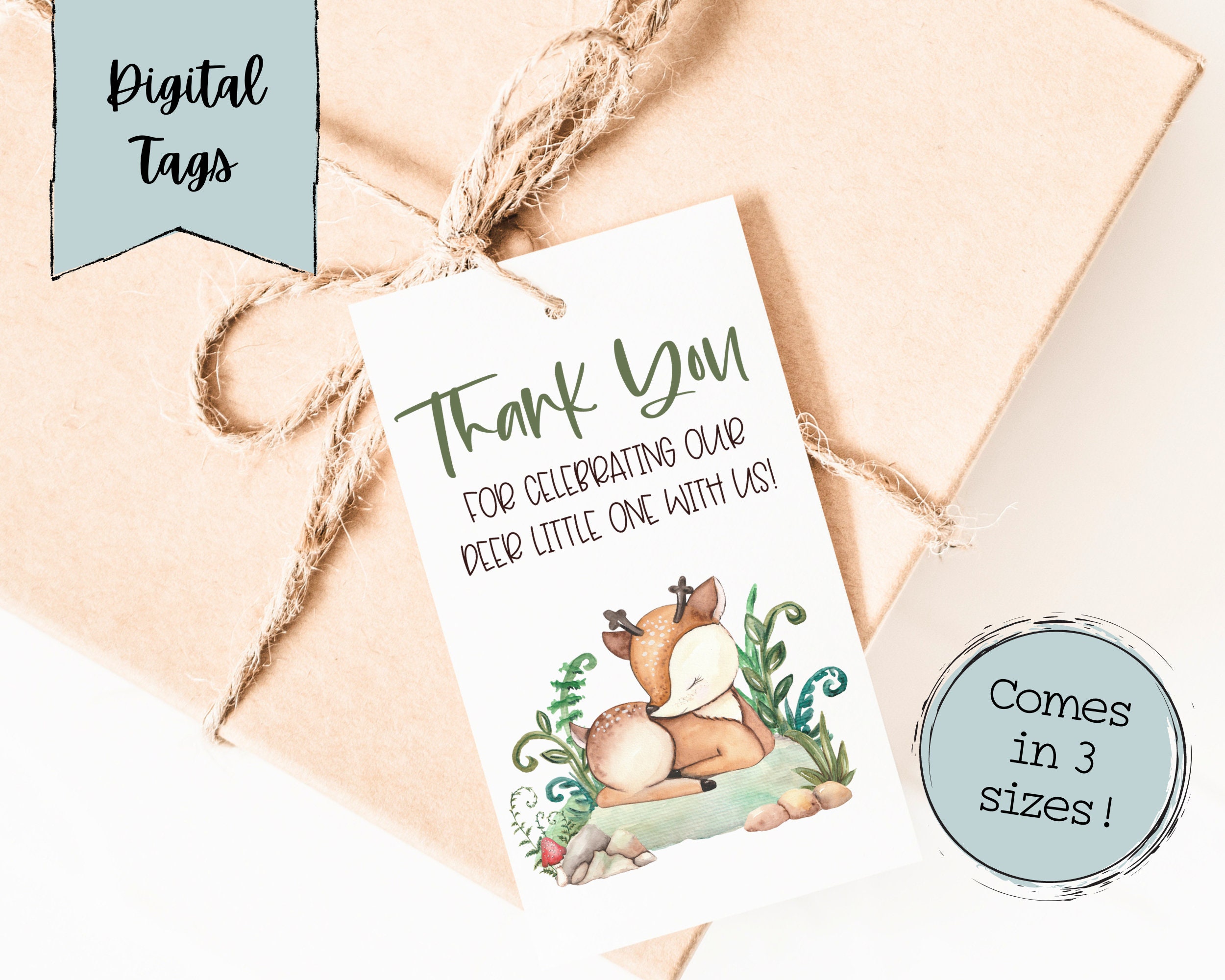 Baby Shower Digital Tags Printable Girl Baby Shower Tags Printable Baby ...