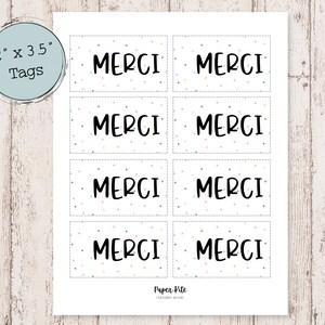 Printable Thank You Tags | Thank You Digital Tags | Thank You Favor ...