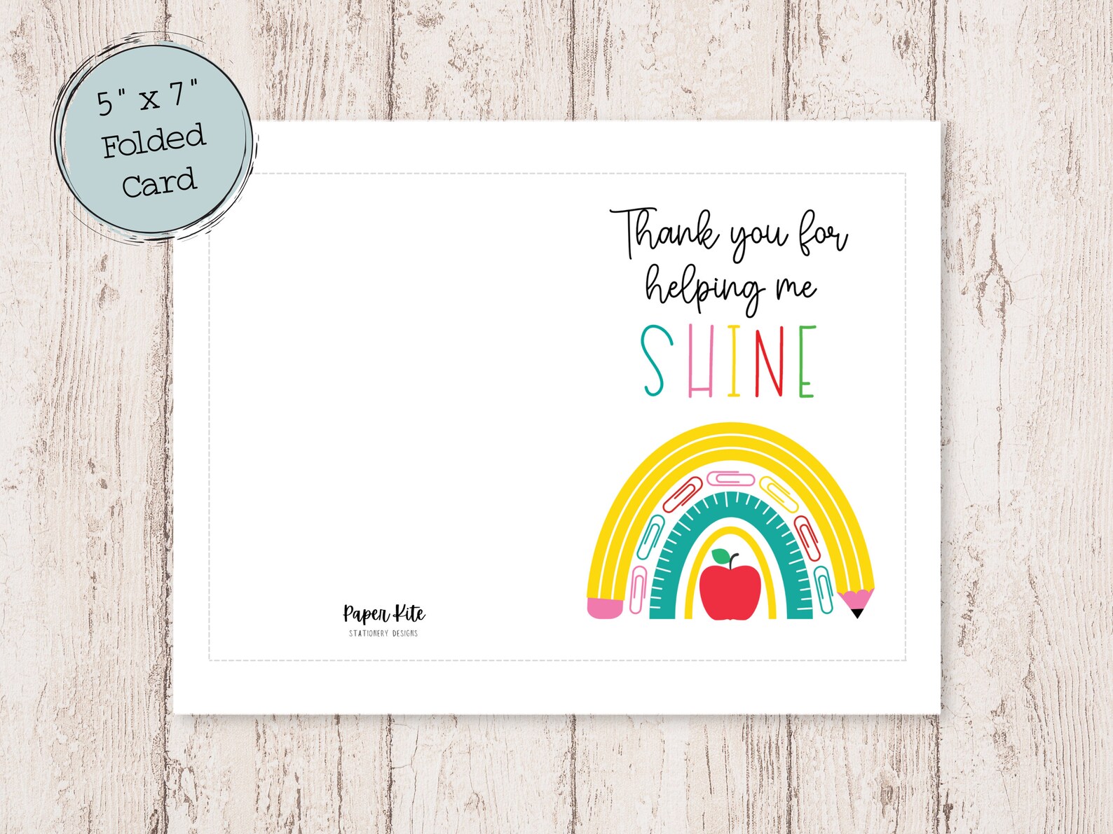 Teacher Appreciation Printable Card Teacher Appreciation - Etsy