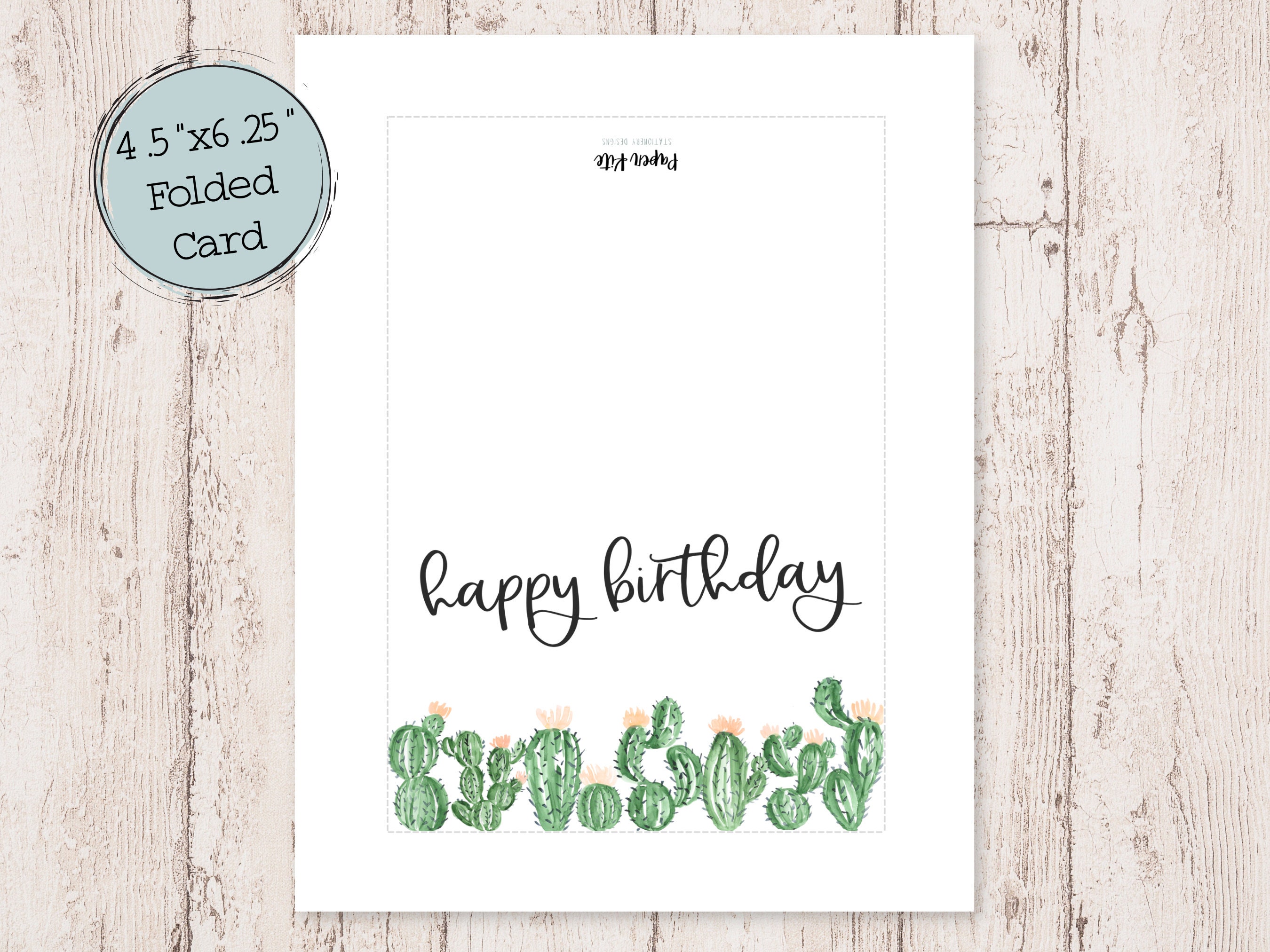 Happy Birthday Digital Card Watercolor Birthday Printable Card ...