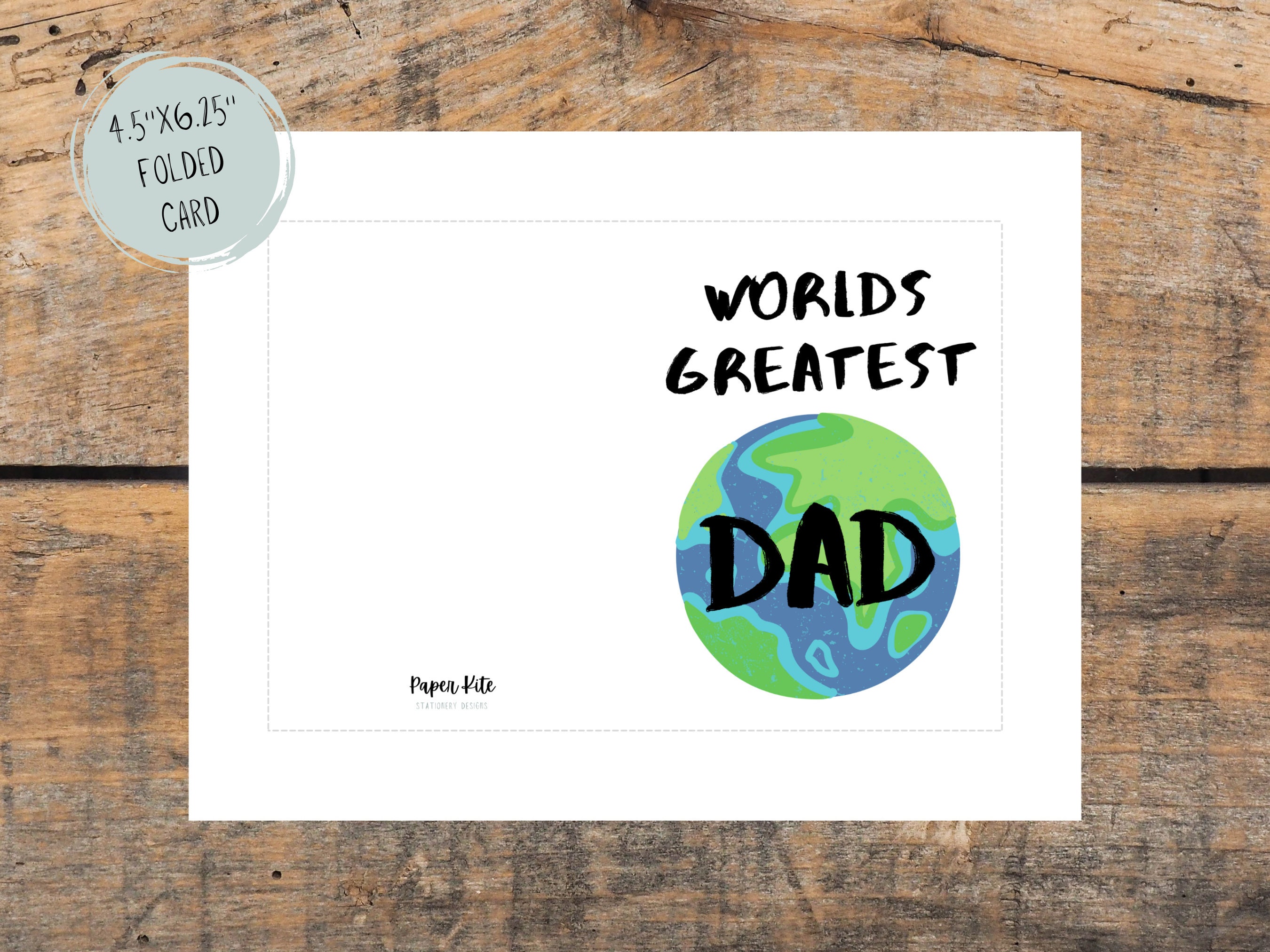 Father's Day Digital Printable Card | Best Dad Printable Card | Father ...