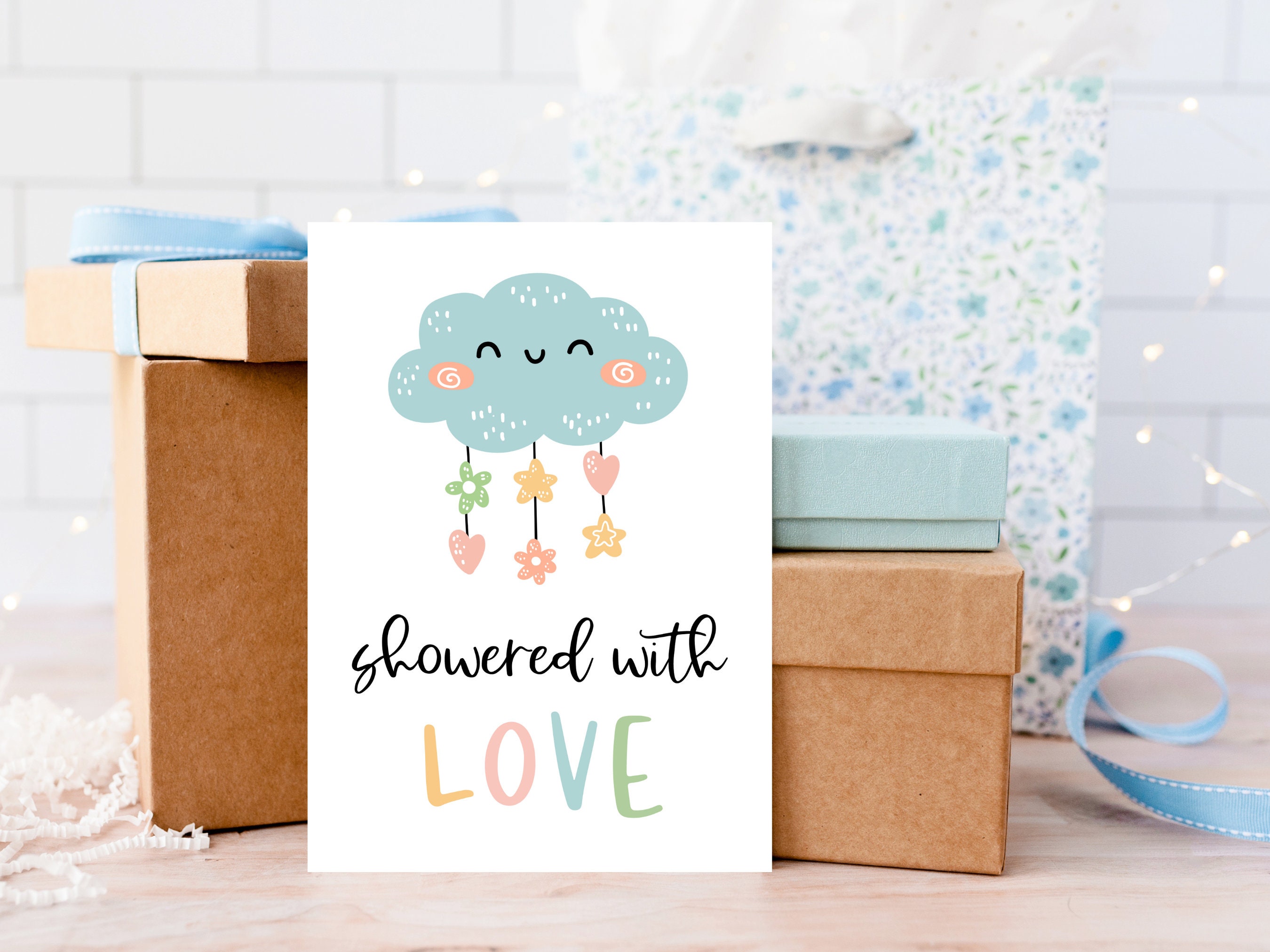 Baby Shower Digital Card Baby Shower Printable Card Baby - Etsy