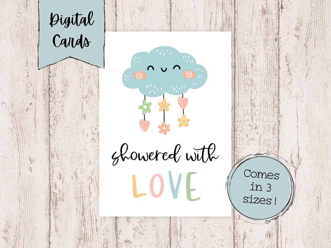 Baby Shower Digital Card Baby Shower Printable Card Baby Digital ...