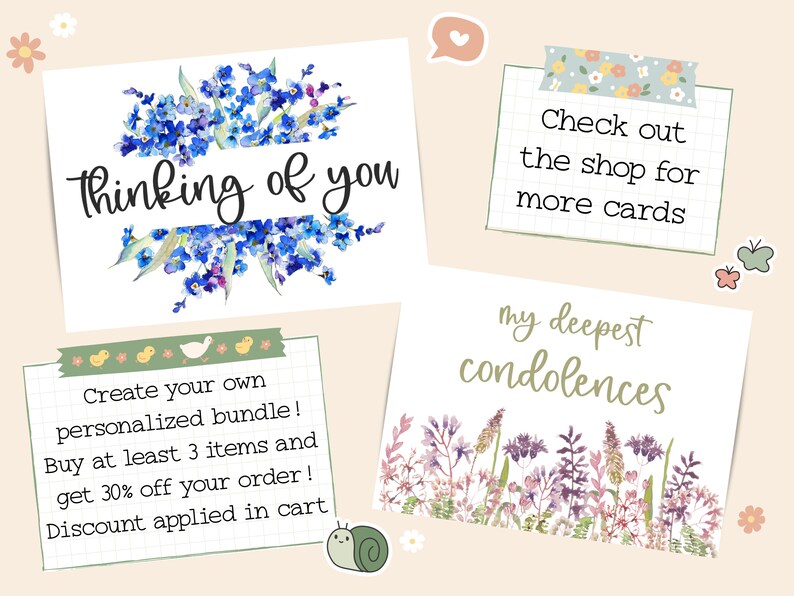 Sympathy Printable Card Digital Condolences Card Printable Sympathy ...