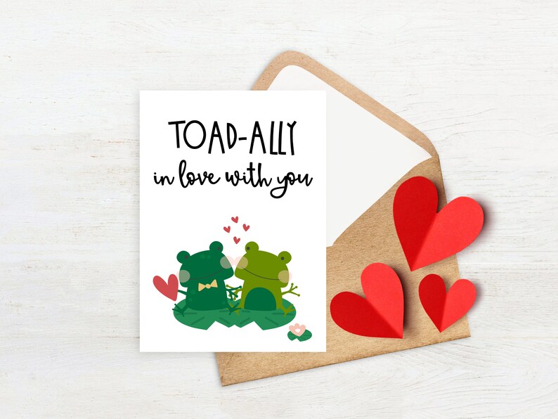 Printable Frog Anniversary Card Printable Anniversary Card Digital ...