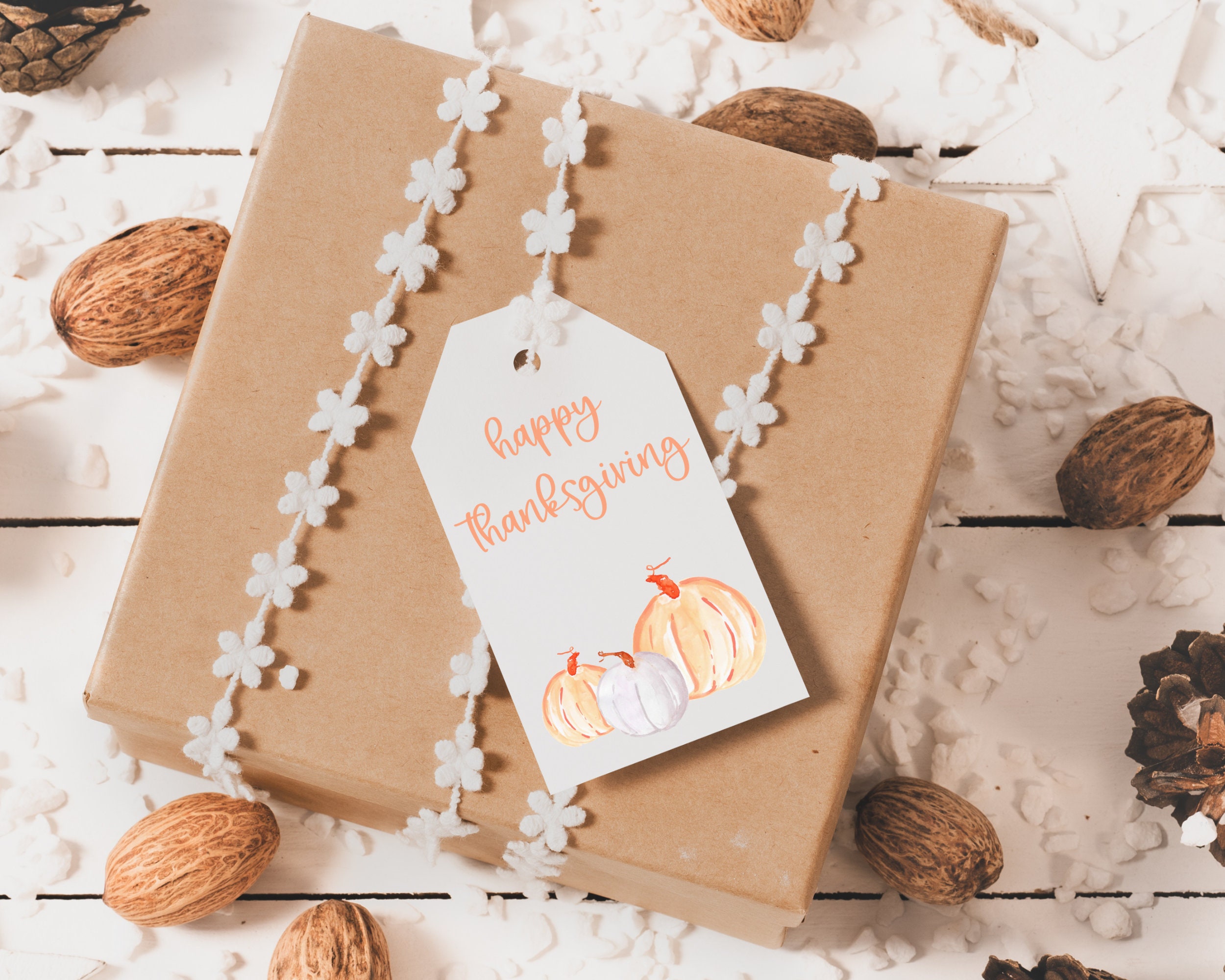 Thanksgiving Digital Gift Tags Printable Fall Gift Tags - Etsy