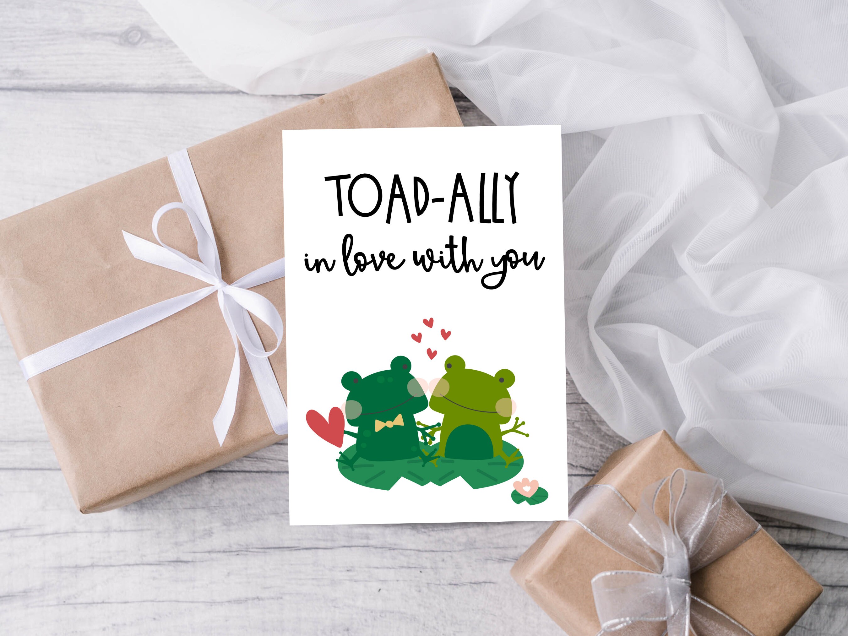 Printable Frog Anniversary Card Printable Anniversary Card Digital ...