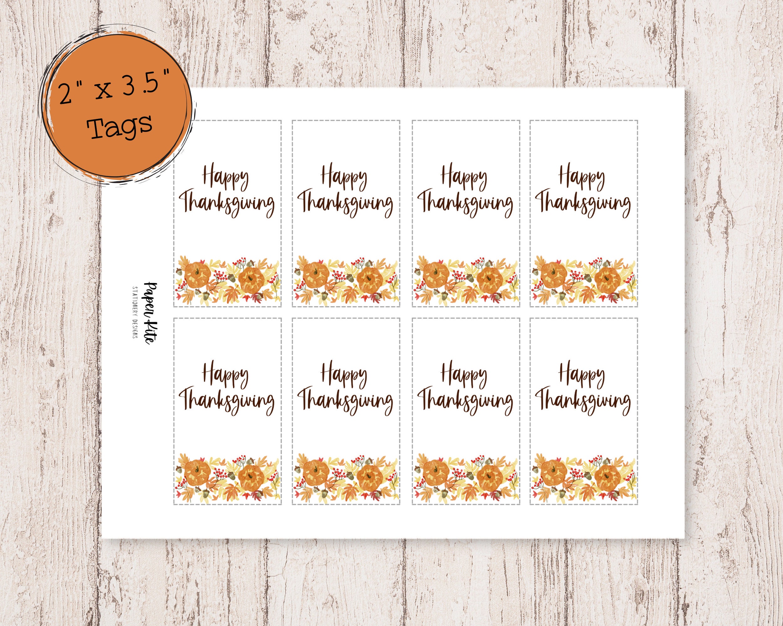 Thanksgiving Digital Gift Tags | Printable Fall Gift Tags | Fall Gift ...