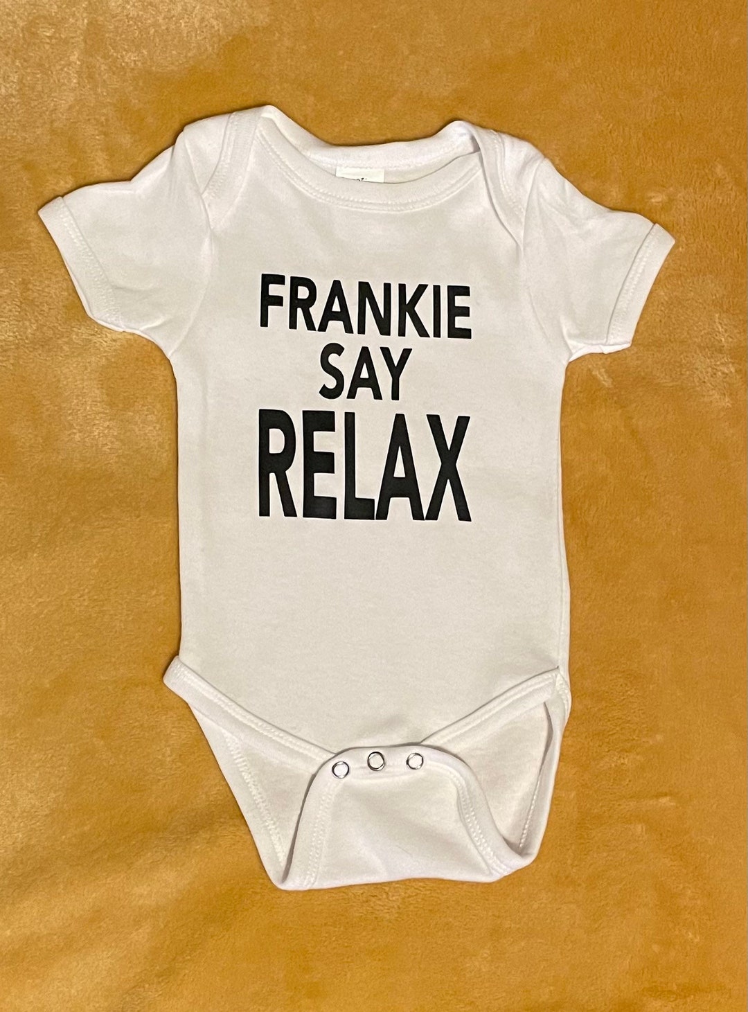 Frankie Say Relax Bodysuit | Friends Baby Shower | Friends | Ross ...