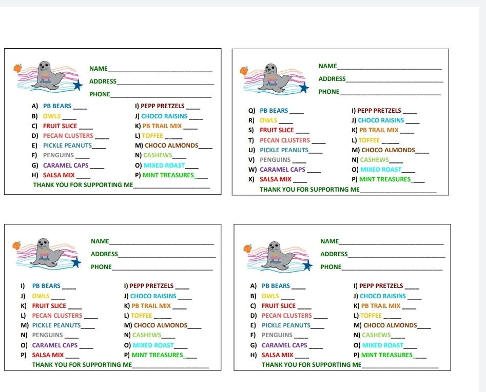 Girl Scout Fall Product 2022 - Etsy