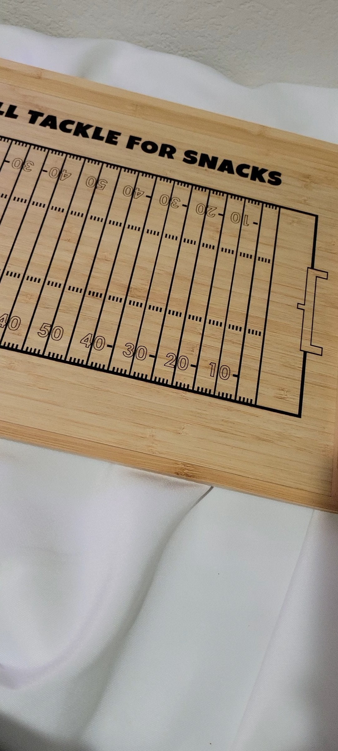Football Serving Tray Funny Bamboo Serving Tray, Charcuterie Board ...
