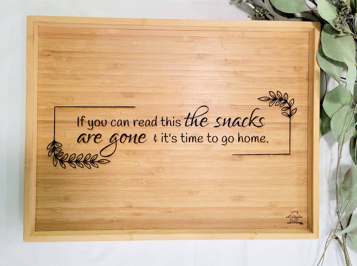 Funny Bamboo Serving Tray Charcuterie Board - Etsy