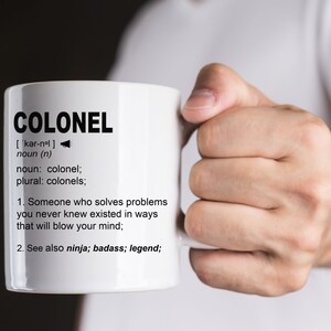Funny Colonel Gift Mug for Women and Men for Birthday - Etsy