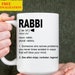 Rabbi Gift Mug L Bar Mitzvah Gift L for Birthday, Appreciation, Thank ...