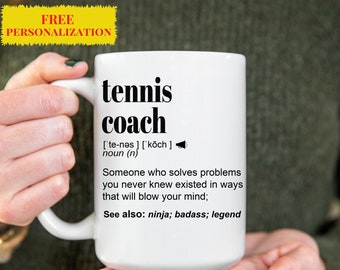 Funny Tennis Coffee Mug - Etsy