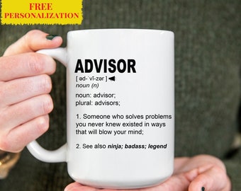 World's Best Advisor Mug-funny Advisor Gift-advisor Coffee Mug-advisor ...