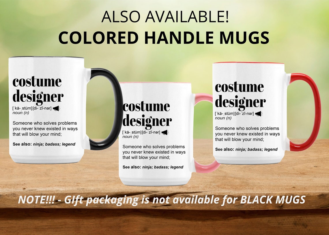 Funny Costume Designer Gift Mug L Personalized Coffee Cup for | Etsy