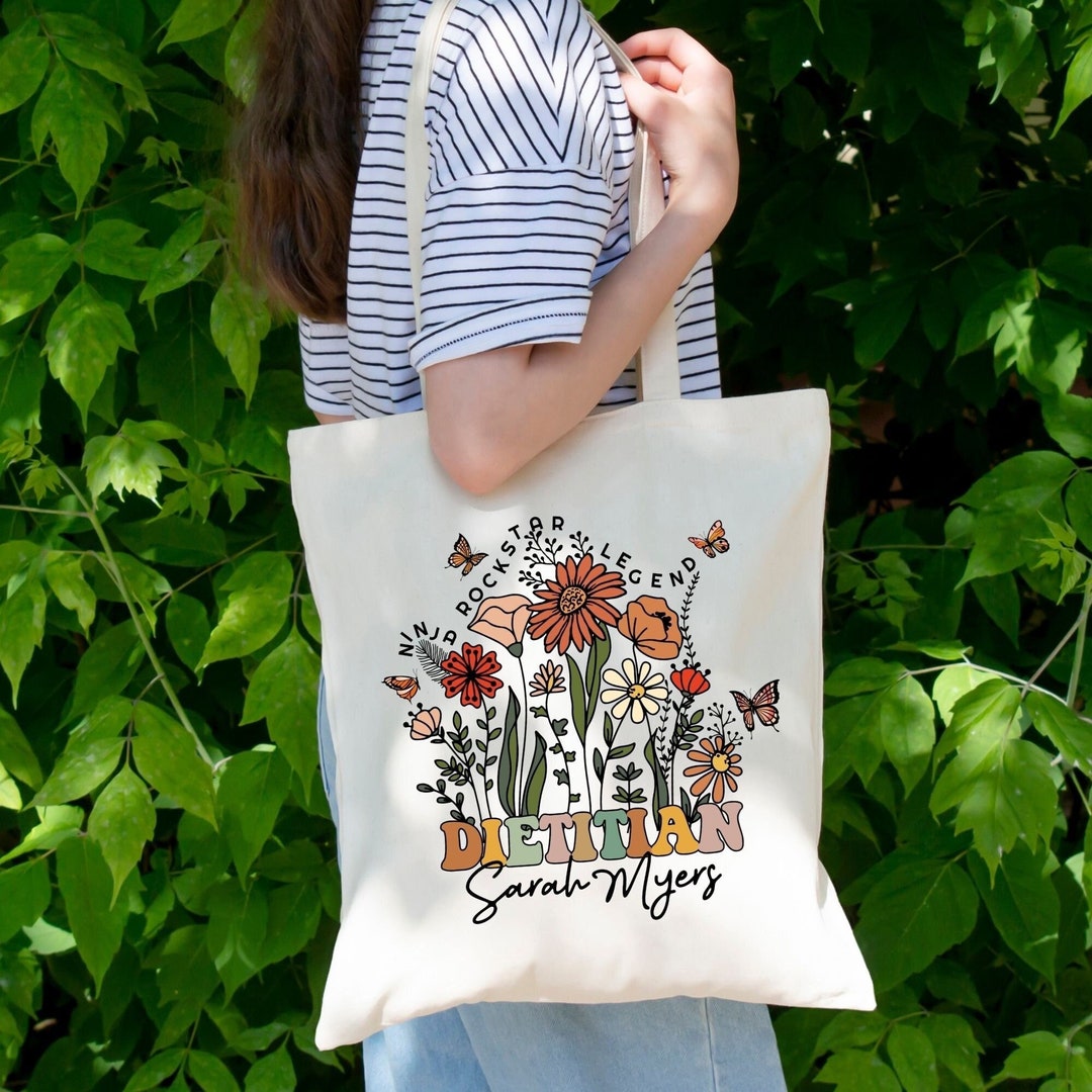 Dietitian Graduation Gift School, Custom Tote Bag, Personalized ...