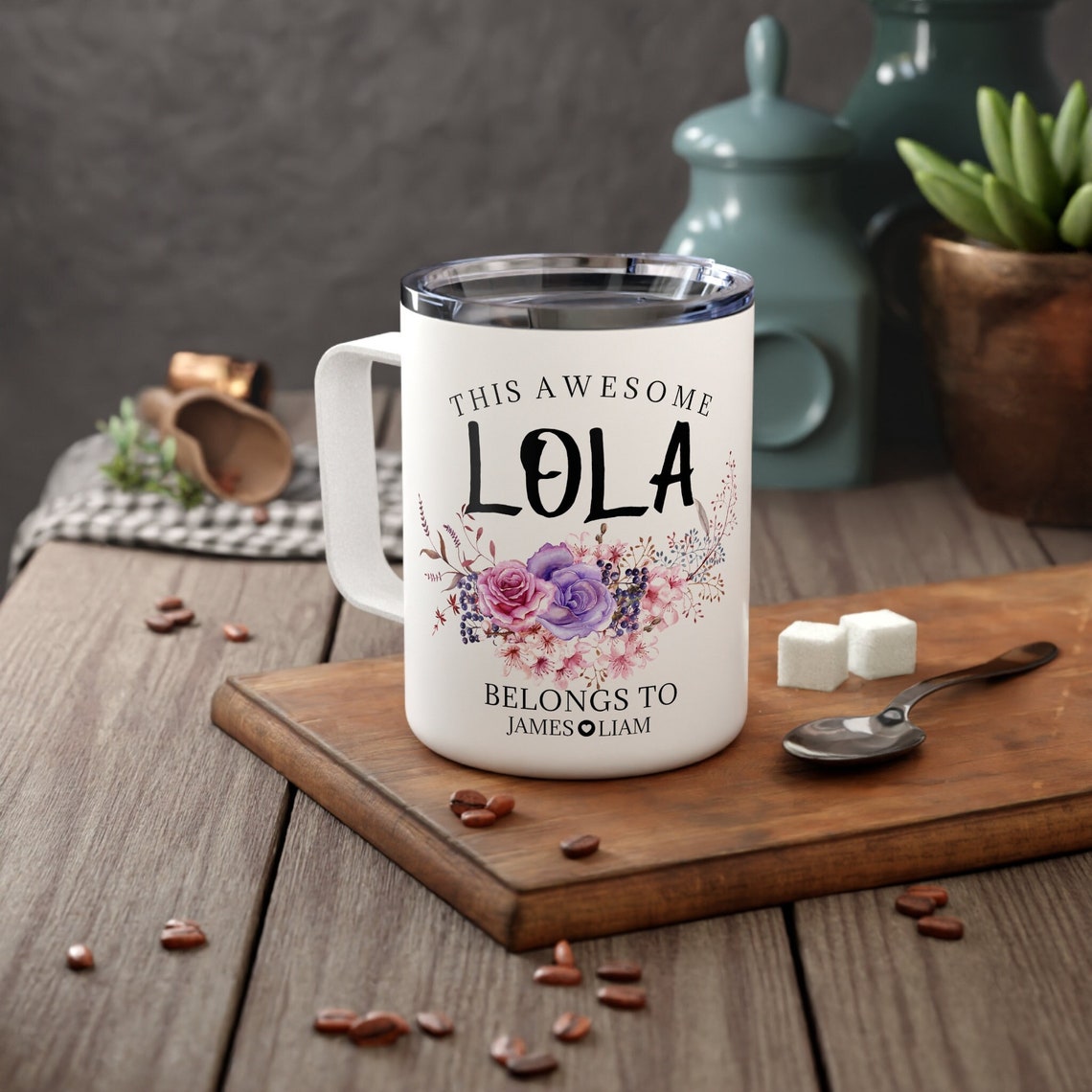 Lola Gift Mug Idea L This Awesome LOLA Belongs to L From Grandchild L ...