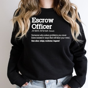 Definition Shirt - Funny Escrow Officer T Shirt L Funny Loan Officer ...