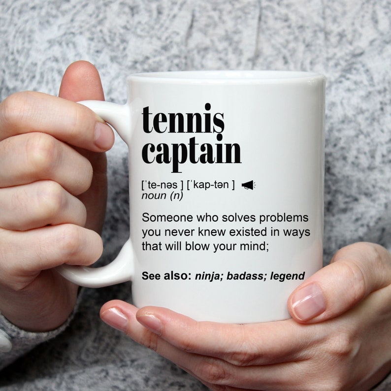 Best Tennis Captain Coach Gift Mug for Women and Men for | Etsy