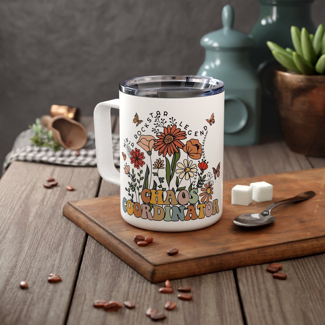 Administrative Professionals Day Gift Travel Mug Wildflowers for Women ...