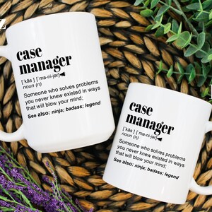 Funny Case Manager Gift Mug for Women and Men for Birthday | Etsy