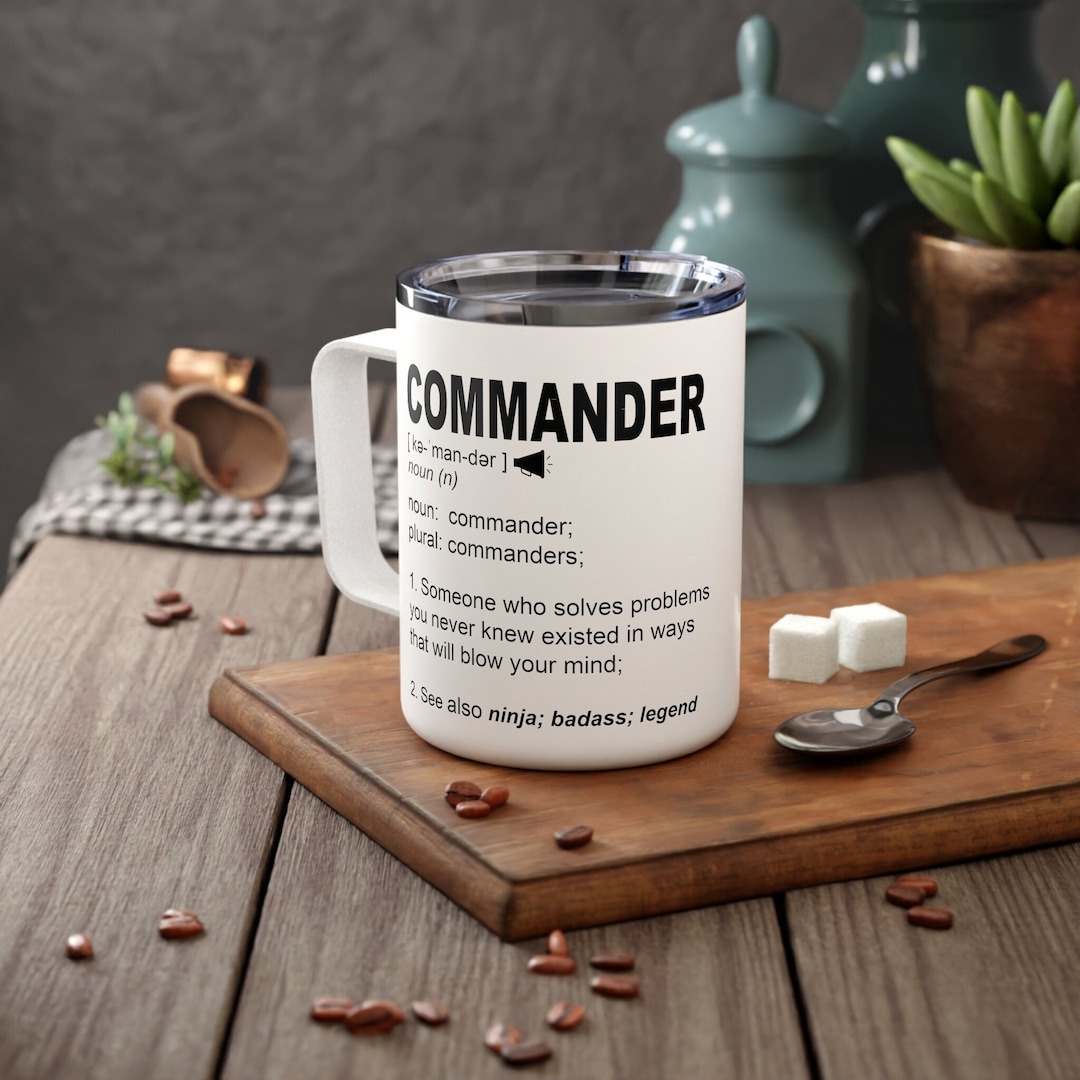 Commander Travel Mug Navy Commander Gift Cobra Commander Gift ...