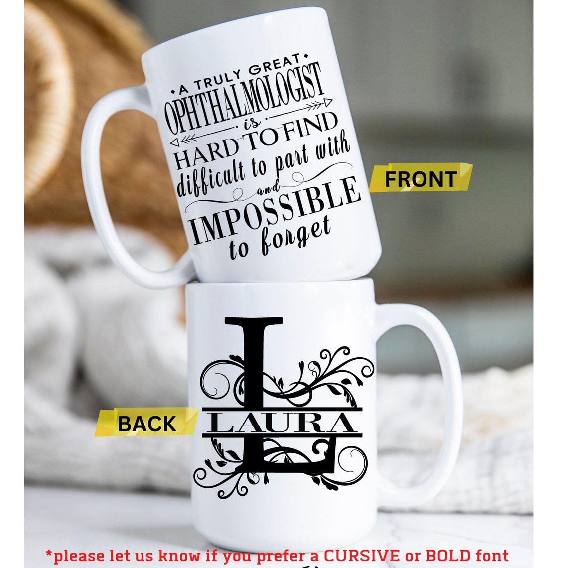 Best Ophthalmologist, Eye Doctor Gift Mug for Women and Men L ...
