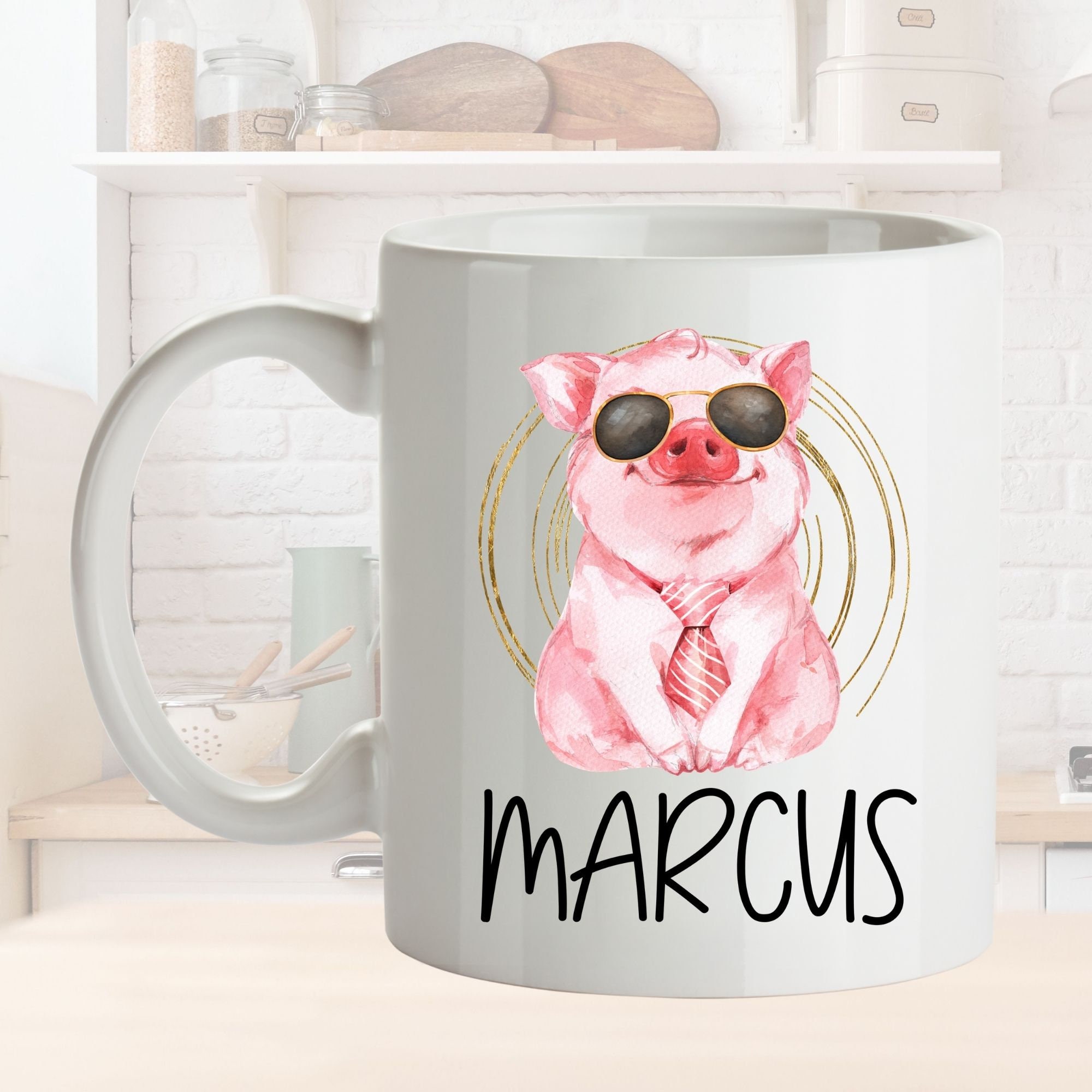 Funny Pig Mug l Cute Pig Lover Gift Idea l For Birthday | Etsy