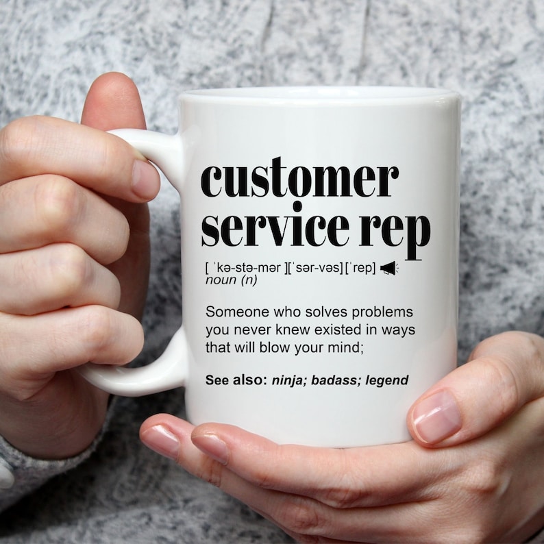 Funny CUSTOMER SERVICE REP Gift Mug for Men and Women L for - Etsy