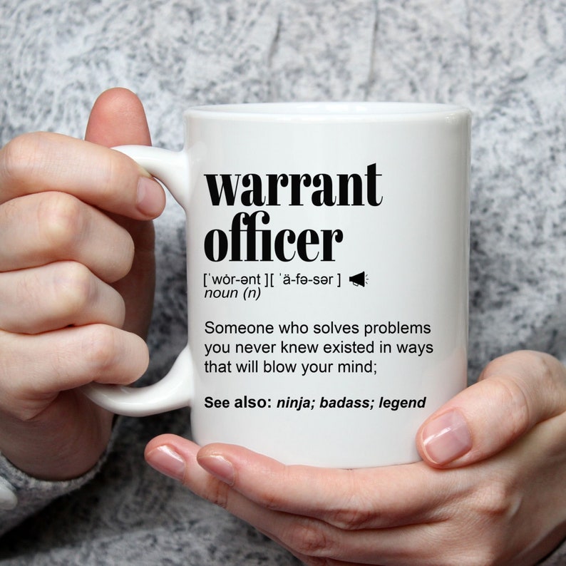 Funny Warrant Officer T Mug L For Women And Men L Etsy