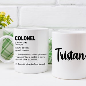 Funny Colonel Gift Mug for Women and Men for Birthday - Etsy