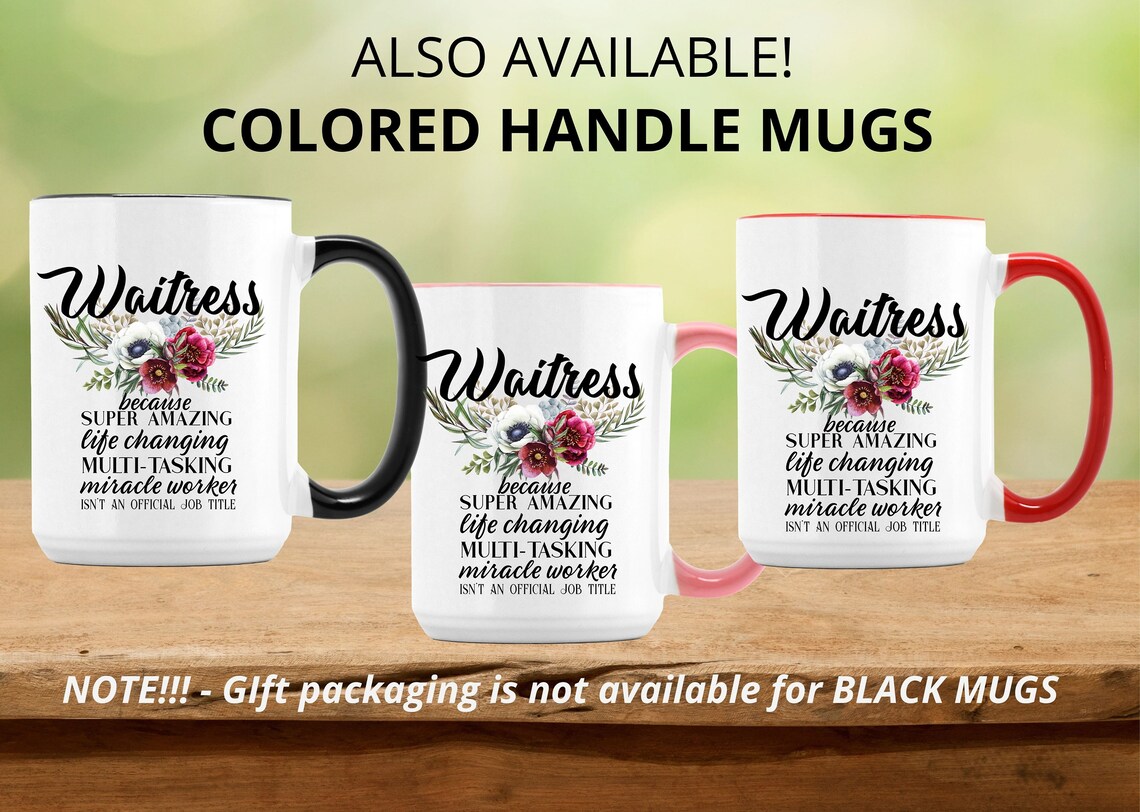 Personalized Waitress Gift for Women l Thank You | Etsy